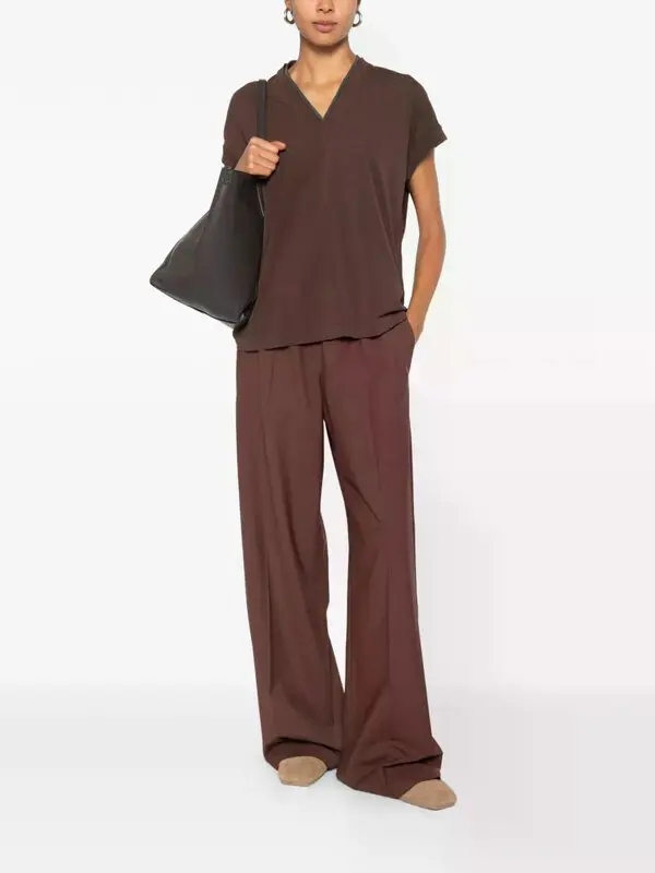 Brunello Cucinelli Pleated Wide-leg Trousers