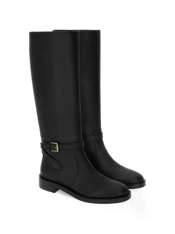 GIANVITO ROSSI Buckle-strap Knee-high Boots