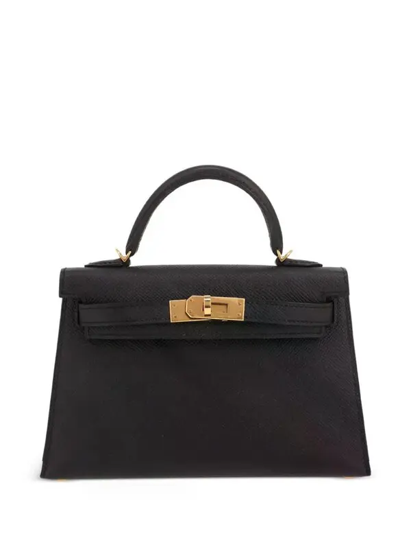 Hermès Kelly 20 Leather Handbag - Black