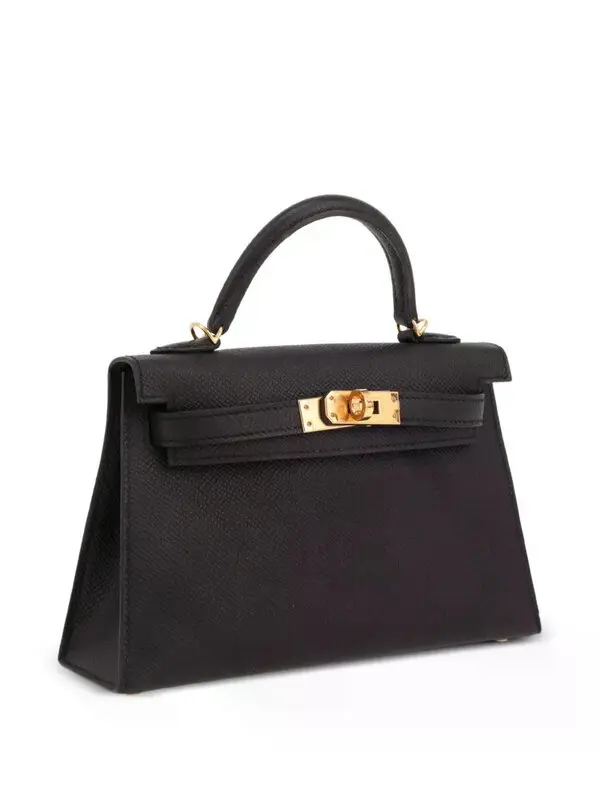 Hermès Kelly 20 Leather Handbag - Black