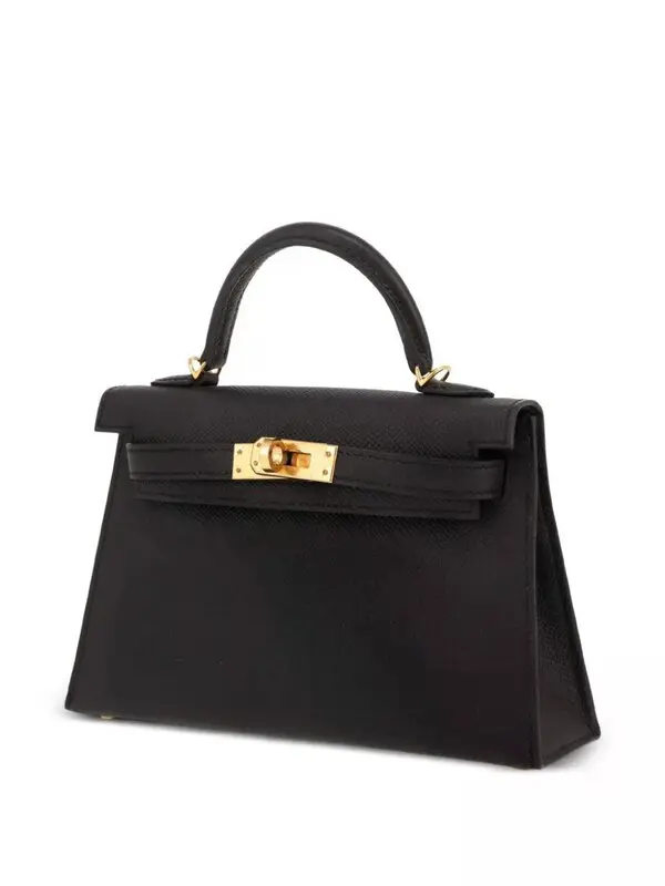 Hermès Kelly 20 Leather Handbag - Black