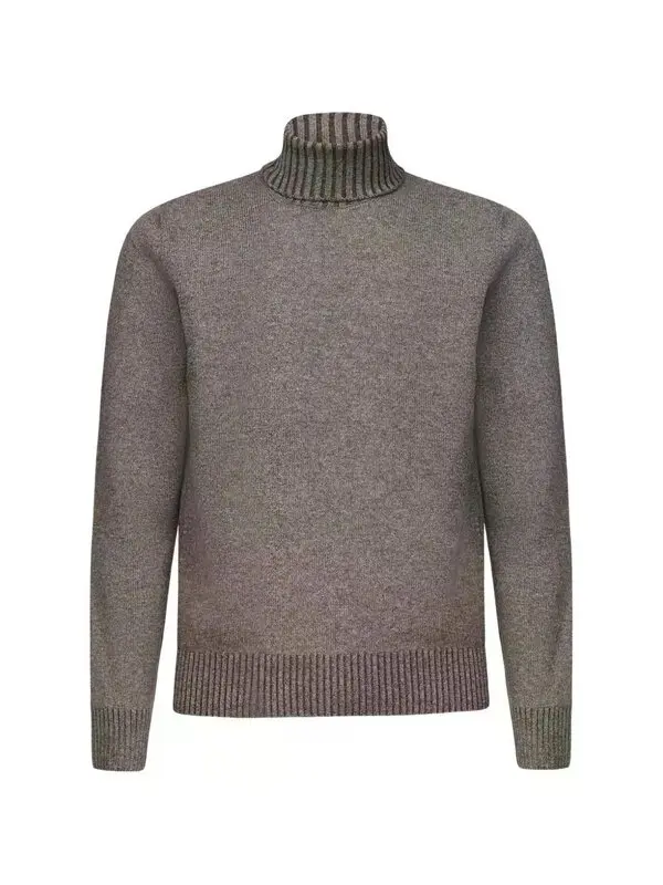 GALIANO Ribbed-knit Roll-neck Sweater