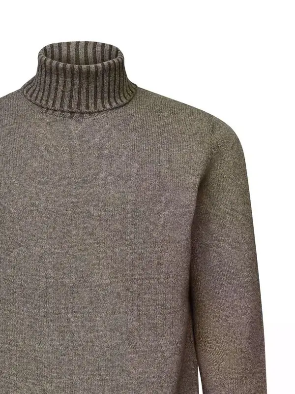 GALIANO Ribbed-knit Roll-neck Sweater
