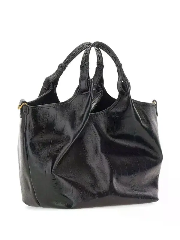 GIANNI CHIARINI Dua Leather Tote Bag - Black