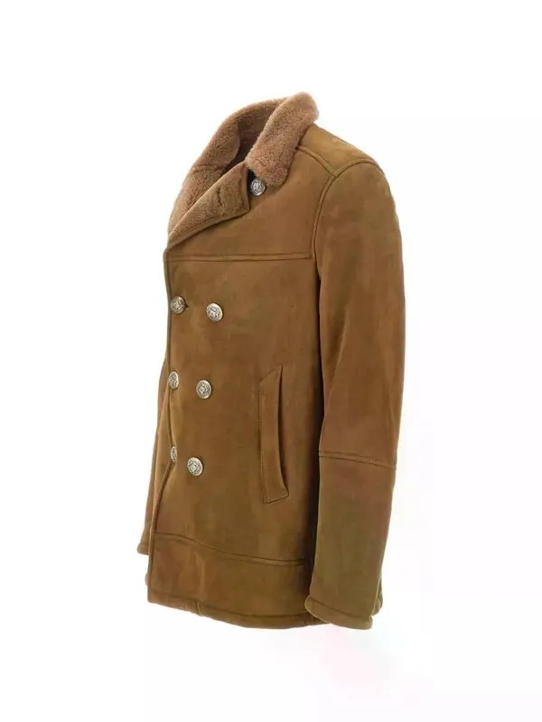 VOLFAGLI FIRENZE Double-breasted Merinillo Shearling Jacket