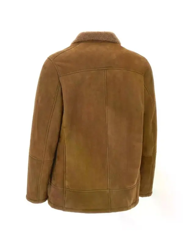 VOLFAGLI FIRENZE Double-breasted Merinillo Shearling Jacket