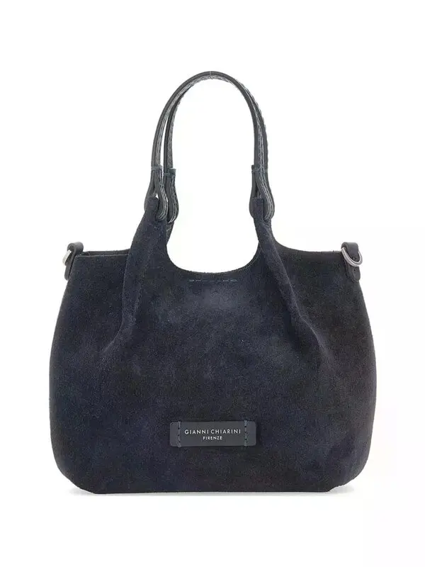 GIANNI CHIARINI Dua Suede Tote Bag - Blue