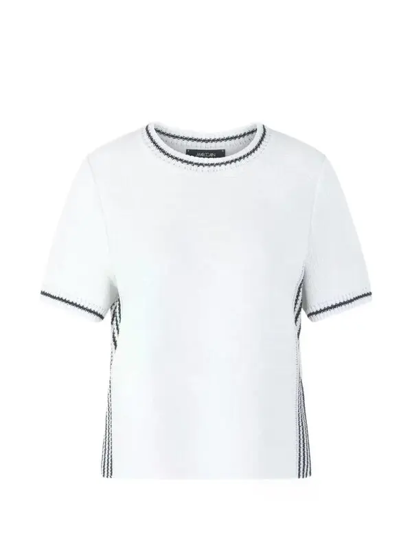 MARCCAIN Contrast Trim Short Sleeve Sweater