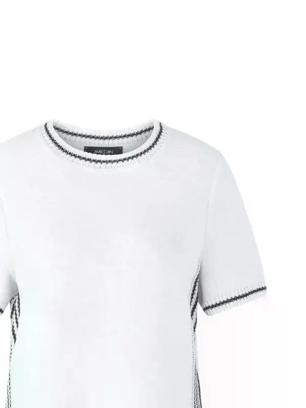 MARCCAIN Contrast Trim Short Sleeve Sweater