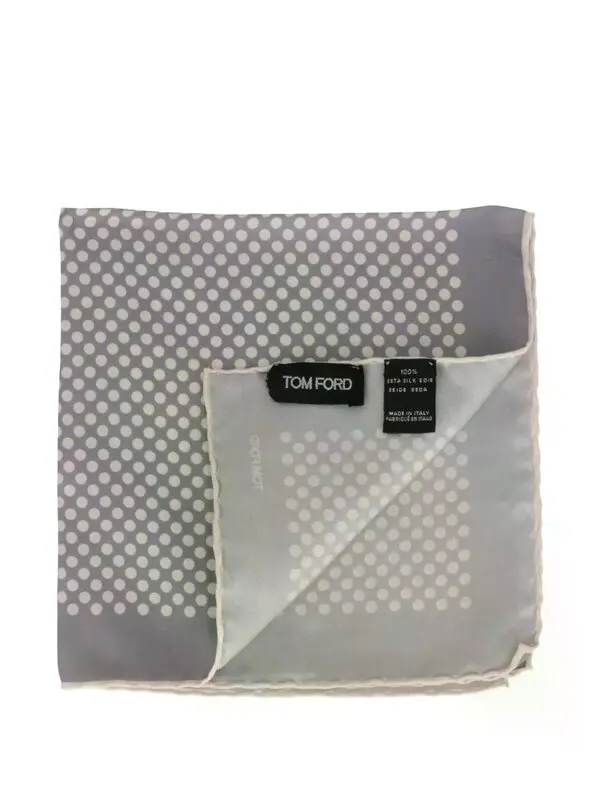 TOM FORD Polka-dot Silk Pocket Square