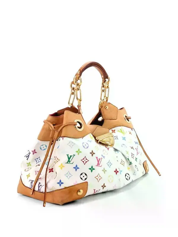 LOUIS VUITTON Monogram Multicolor Ursula Satchel - White