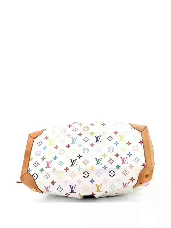 LOUIS VUITTON Monogram Multicolor Ursula Satchel - White