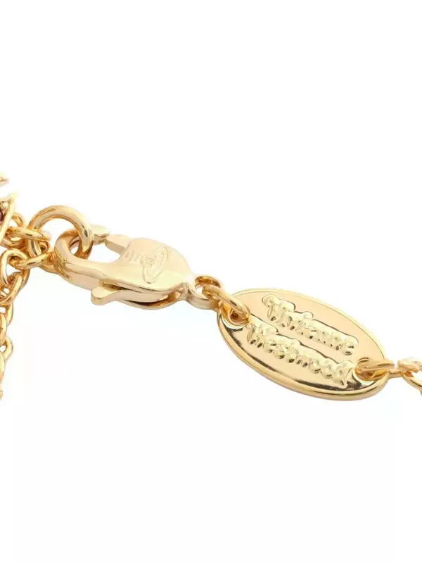 VIVIENNE WESTWOOD Logo Charm Bracelet