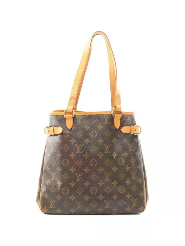 LOUIS VUITTON Monogram Batignolles Vertical Tote Bag - Brown