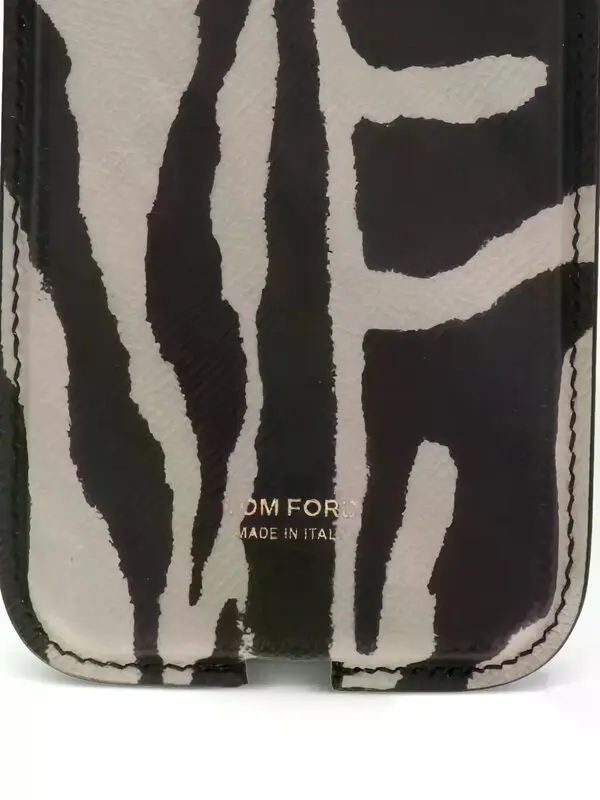 TOM FORD Zebra-print Detachable-strap Phone Case