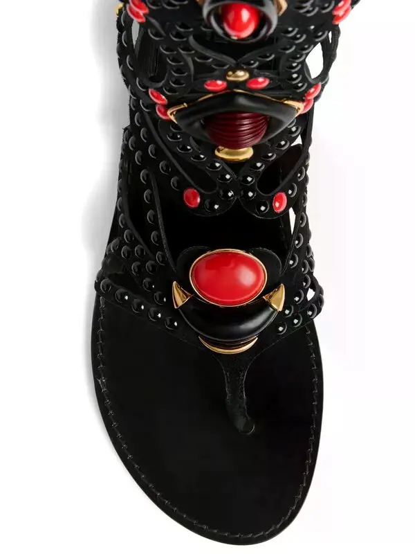 Emilio Pucci Embellished Gladiator Sandals