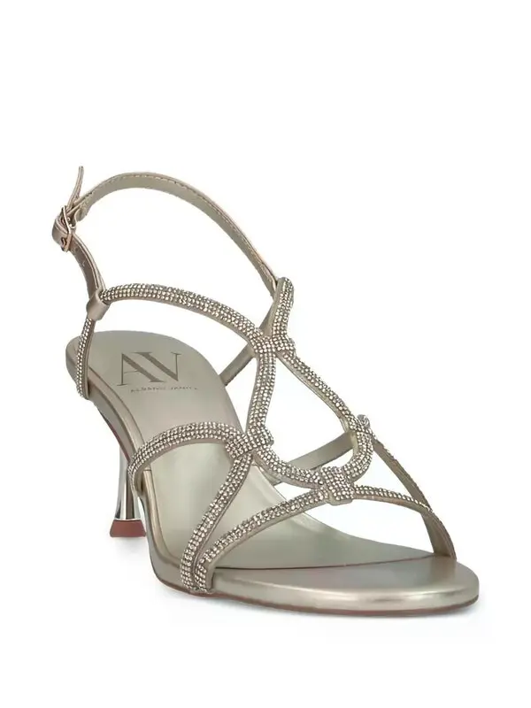 ALBANO Crystal-embellished Slingback Sandals