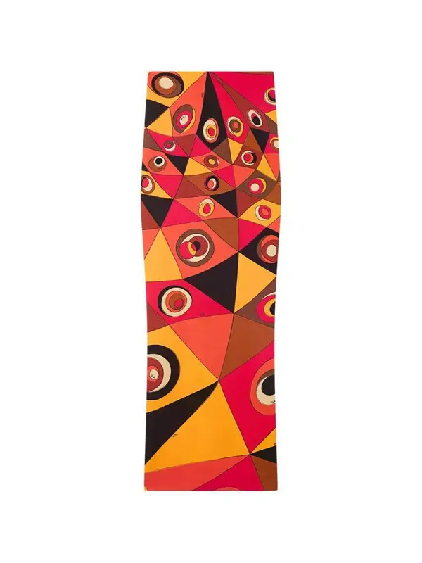 Emilio Pucci Occhi Print Long Skirt - Orange