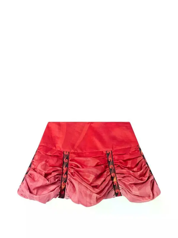 Emilio Pucci Marmo Gradient-print Ramie Balloon Skirt