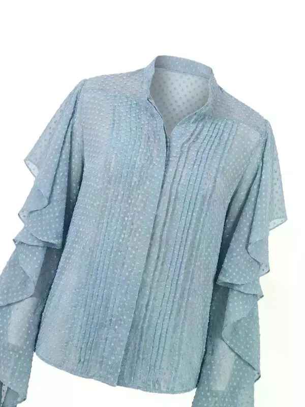 Barbara Bui Ruffled Sleeve Shirt