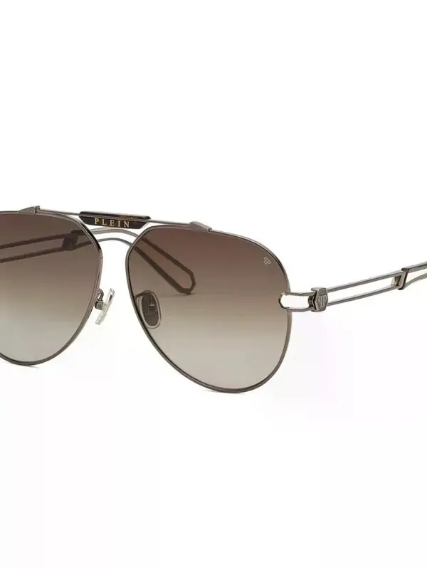 Philipp Plein Gradient Pilot-frame Sunglasses - Grey