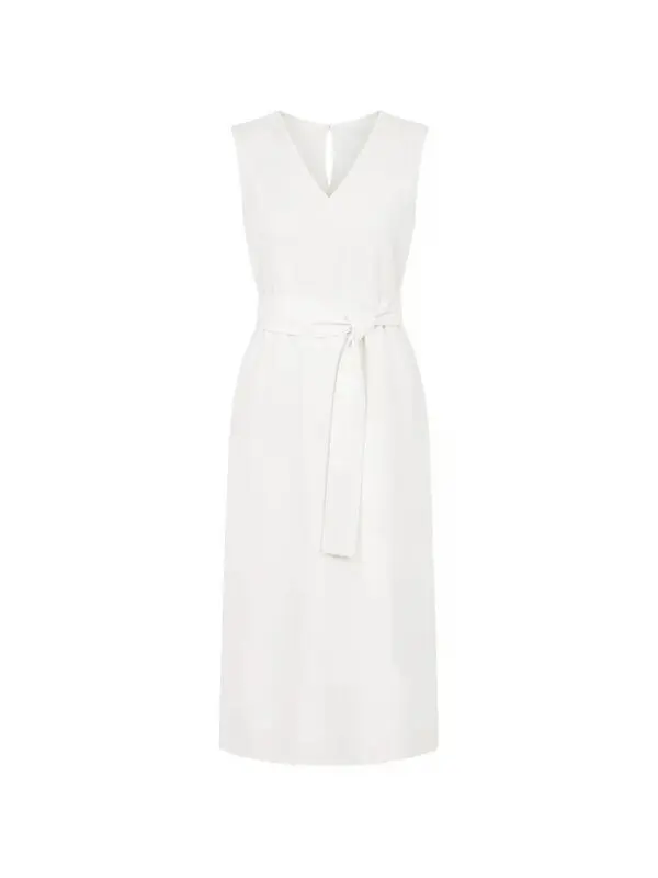 Calvin Klein V-neck Belted Dress