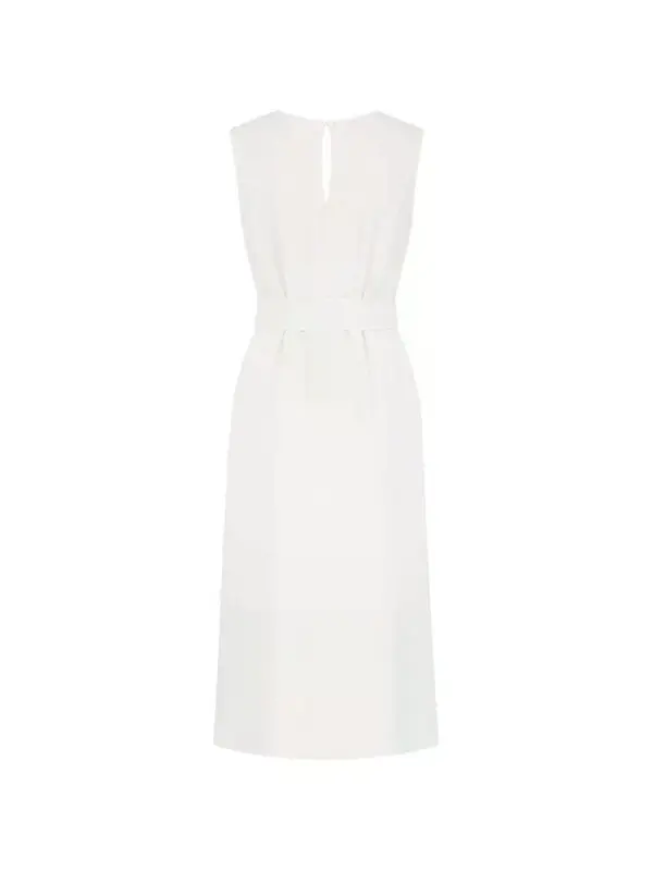 Calvin Klein V-neck Belted Dress