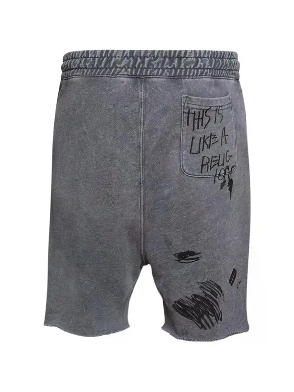 PALY Graphic Print Raw-cut Shorts