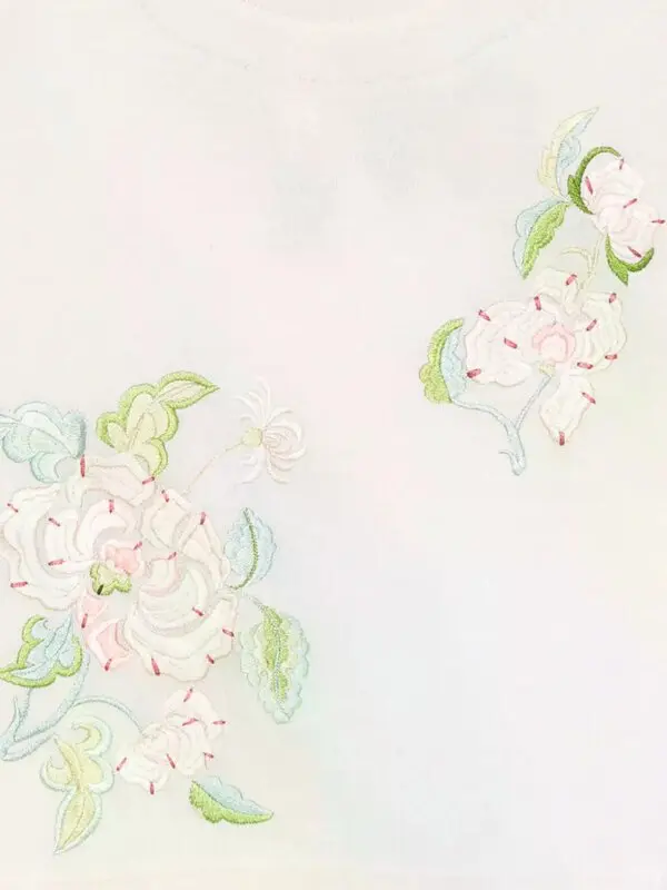 Dior Sleeveless Floral-embroidered Tank Top