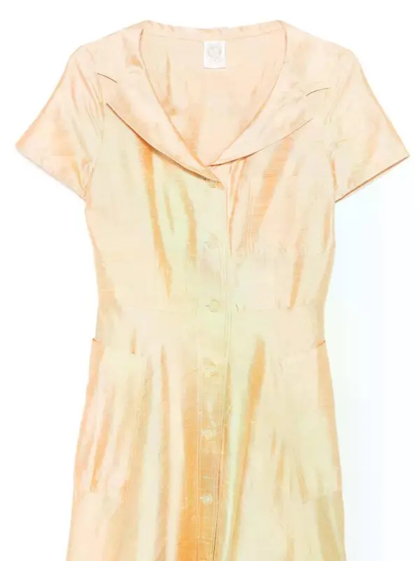 Gianfranco Ferre Silk Button-up Midi Dress