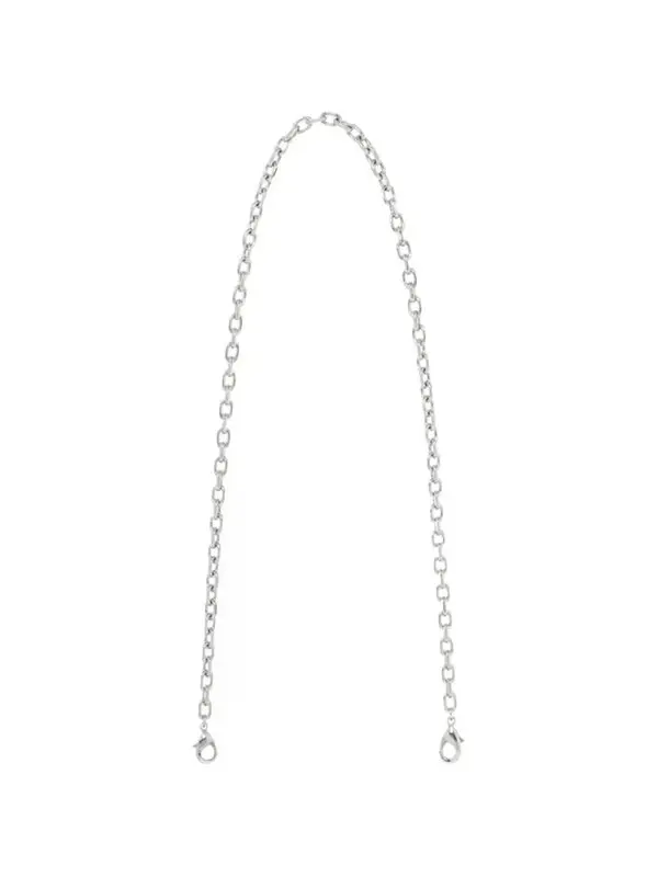 Judith Leiber Tone Polished Finish Cable-link Chain With Lobster-claw Fastening - Silver