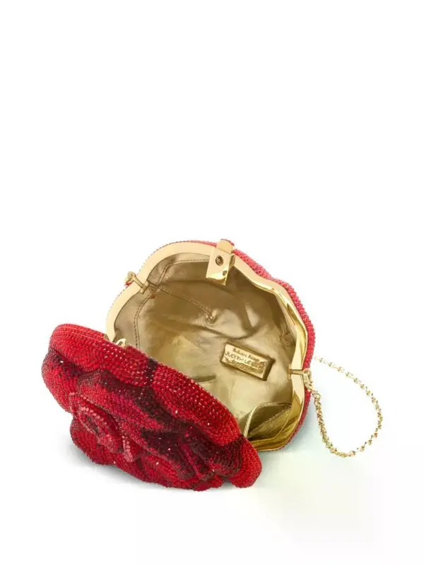 Judith Leiber Rose Clutch Bag - Red