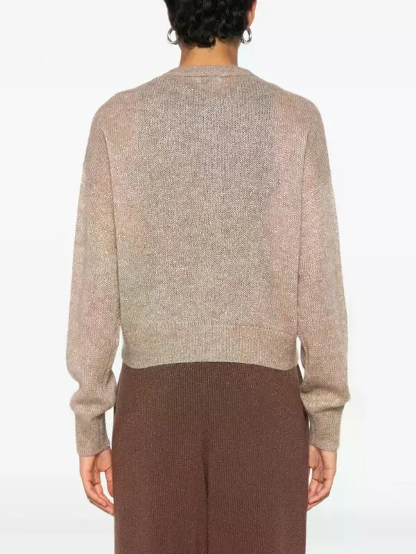 Brunello Cucinelli Sheer Knit Button-up Cardigan