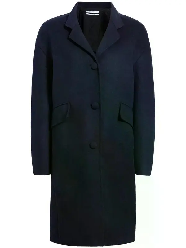 Another Tomorrow Wool Cocoon Coat