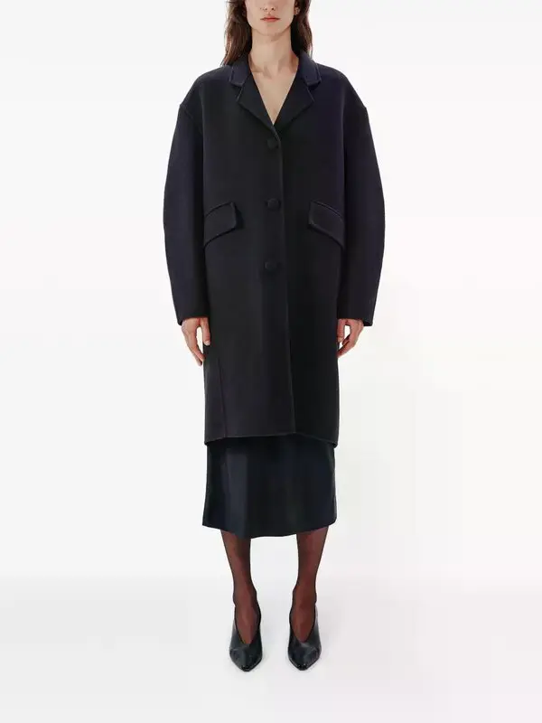 Another Tomorrow Wool Cocoon Coat