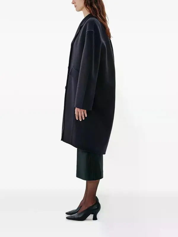 Another Tomorrow Wool Cocoon Coat