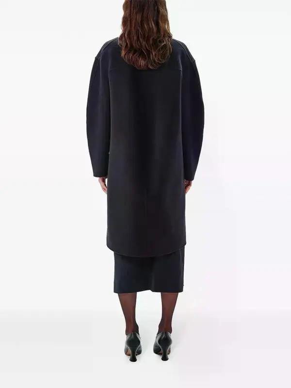 Another Tomorrow Wool Cocoon Coat