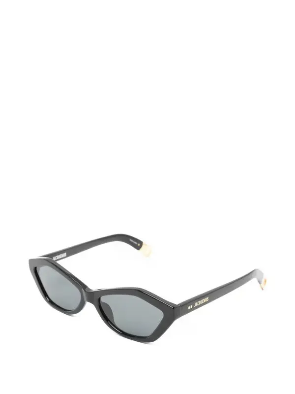 Jacquemus Geometric Frame Sunglasses - Black