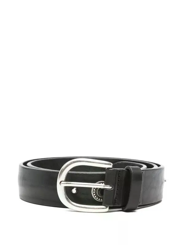 DA.D Studded Leather Belt - Black