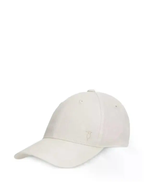 TRUSSARDI Logo Embroidered Baseball Cap - Neutrals