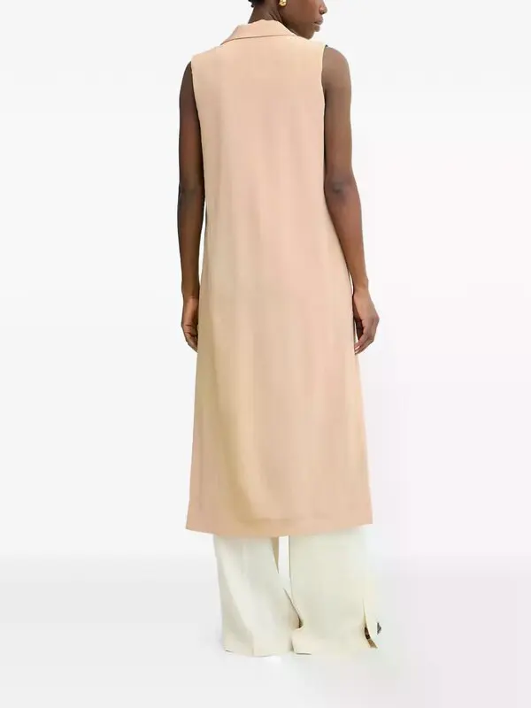 SIMONA CORSELLINI Sleeveless Notch-lapel Coat