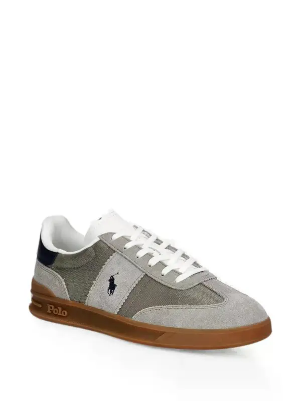 Polo Ralph Lauren Panelled Suede-trim Sneakers