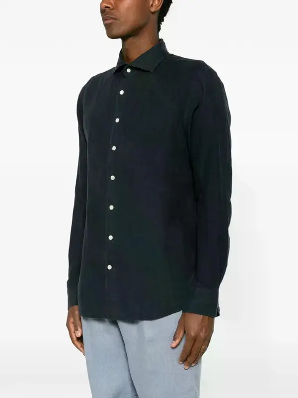 PROFUOMO Long-sleeve Spread-collar Shirt