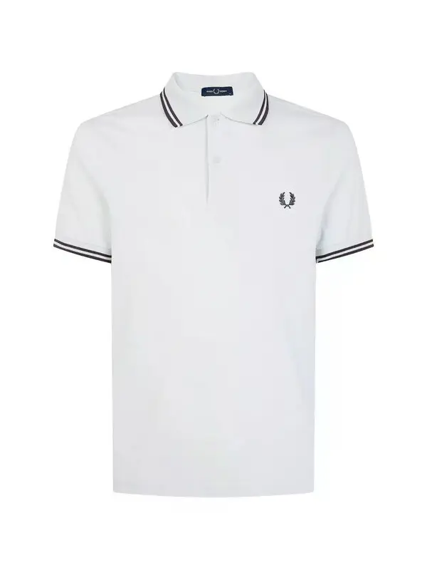 Fred Perry Logo-embroidered Polo Shirt - White