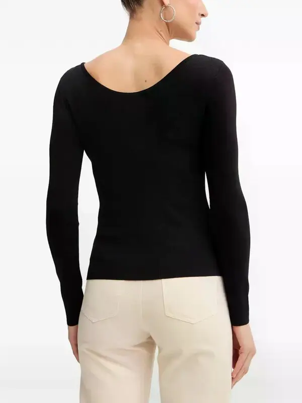 Armani Exchange Ribbed Long-sleeve Sweater