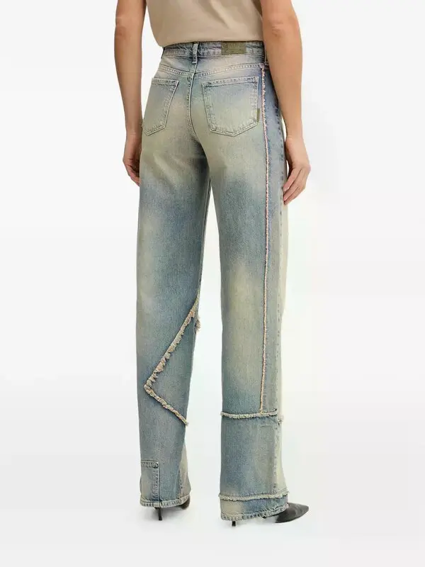Armani Exchange Frayed Patchwork Jeans