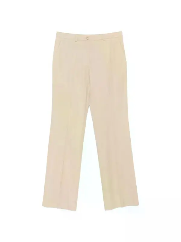 Miu Miu Beige Pressed Crease Trousers