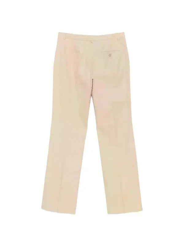 Miu Miu Beige Pressed Crease Trousers