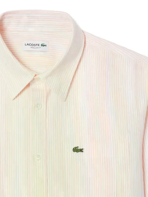 Lacoste Oxford Striped Long-sleeve Shirt