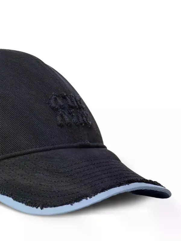Miu Miu Drill And Poplin Baseball Cap - Blue
